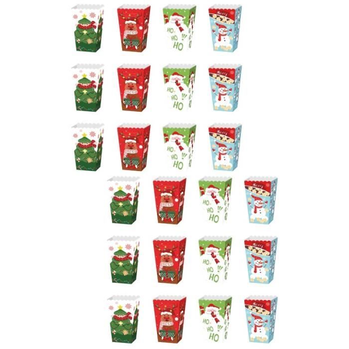 24 PCS Boîtes de package de style de Noël - Cdiscount Au quotidien
