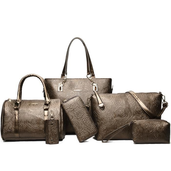 Set de sacs Bronze - Sac à main Sac à Bandoulière D'épaule Fourre-Tout ...