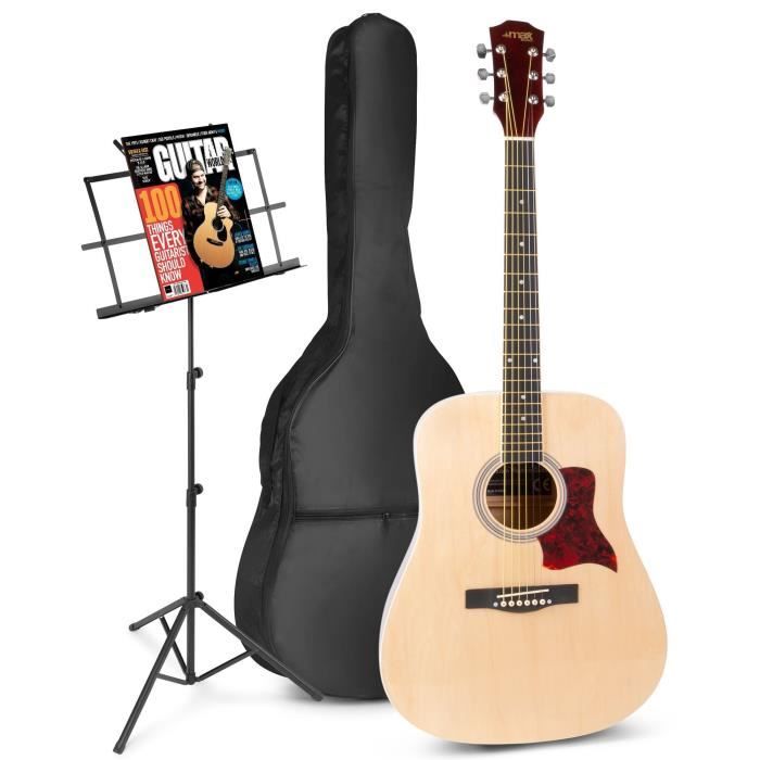 Guitare acoustique - MAX - SoloJam - Marron clair - Marron - Instrument ...