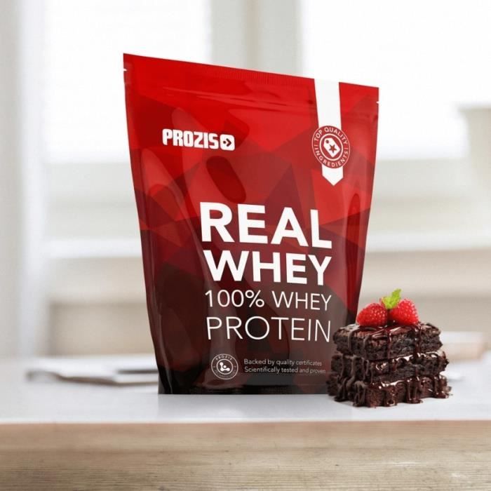 Prozis - 100% Real Whey Protein 1000 g - Brownie au Chocolat ...