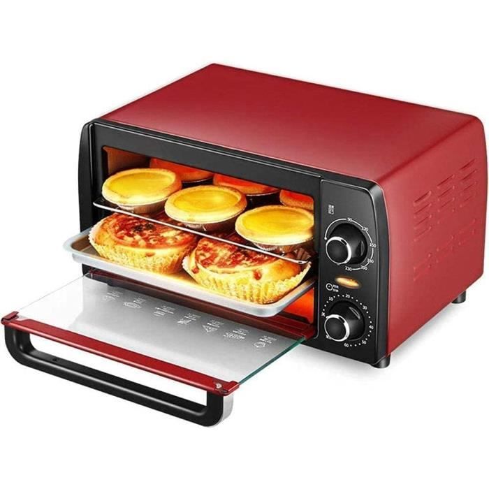 Mini Four Électrique 9L, Four Grille-Pain Multifonctionnel À Convection, Four De Cuisson En Tôle ...