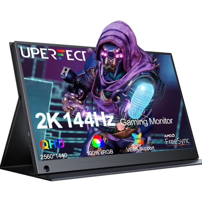 Écran Portable 2K 144 Hz, 17,3 Pouces Deuxième Moniteur Mobile Avec Screen Ips 2560 X 1440 Hdmi ...