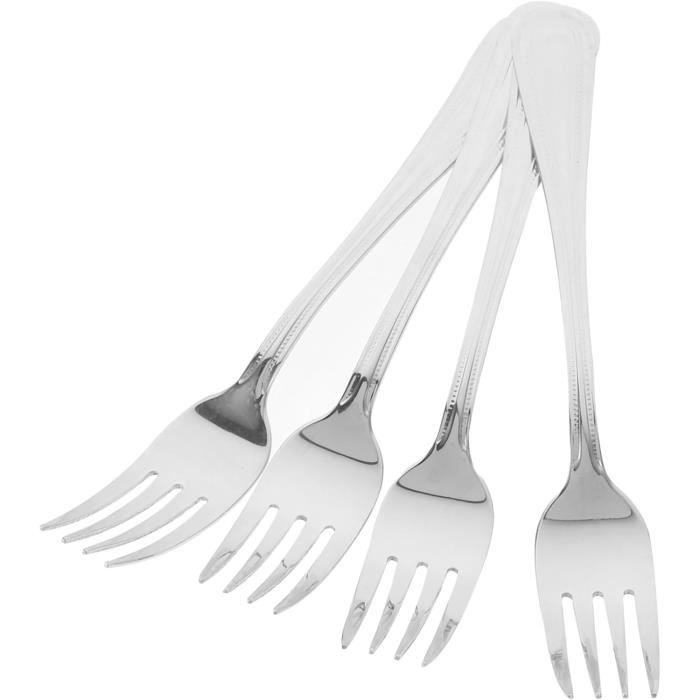 Pack de fourchettes inox, vaisselle en métal, fourchettes à snack ...