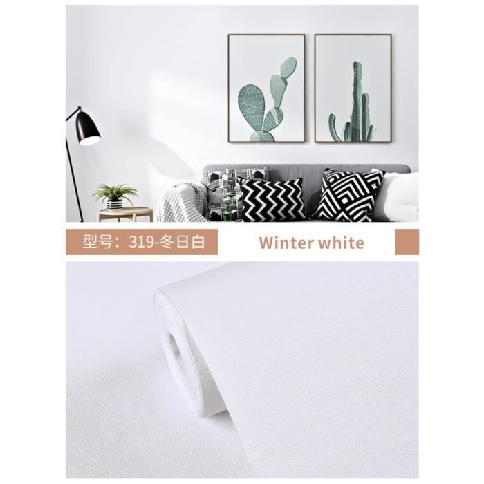 Papier peint,Winter white-30 x100 cm--Papier peint couleur Morandi pour ...