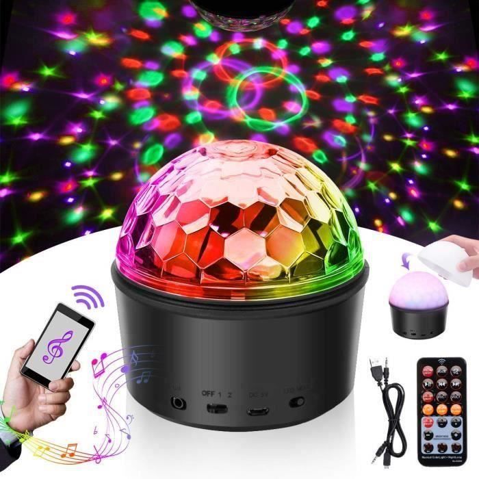 Lampe disco lumiere stade light led télécommande boule cristal pour ...