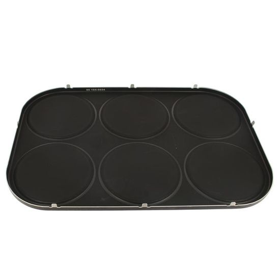 Crêpière Tefal - Plaque de cuisson 6 crêpes - Noir - Compatible lave ...