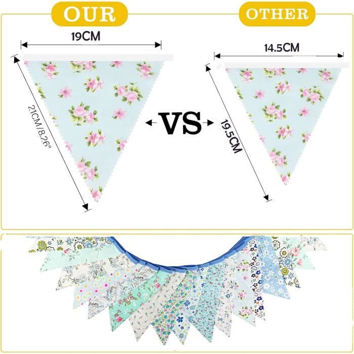 12M Fanions Guirlande De Fanions Fanion De Couleur Drapeaux De Triangle ...