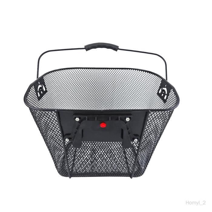 Panier de vélo avant - COLAXI - Modèle A - Blanc - Fixé sur le tube de ...