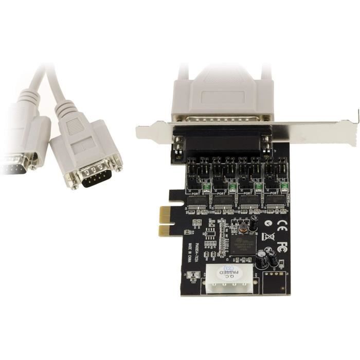Carte Contrôleur Pcie Série Rs232 Power On Serial Pos 5V Et 12V Avec 4 ...