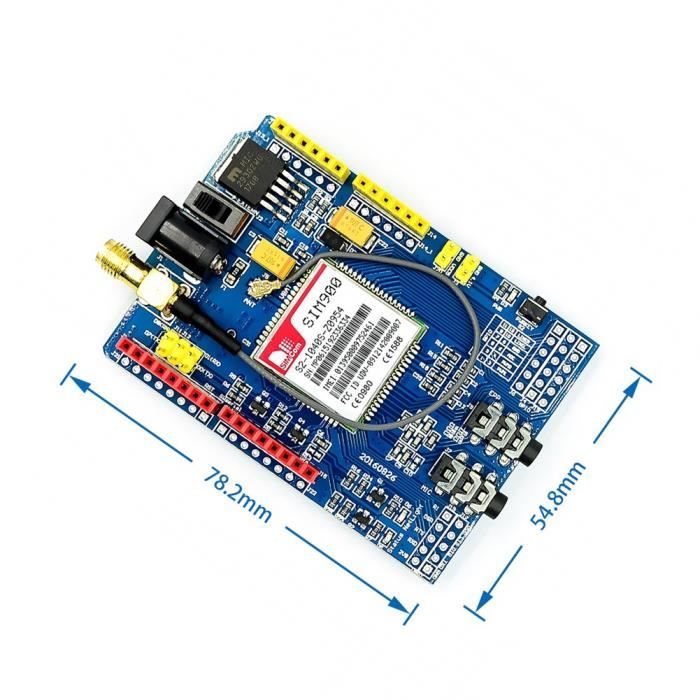 Module SIM900 Carte de DéVeloppement GSM GPRS GPS SMA avec Antenne GPS ...