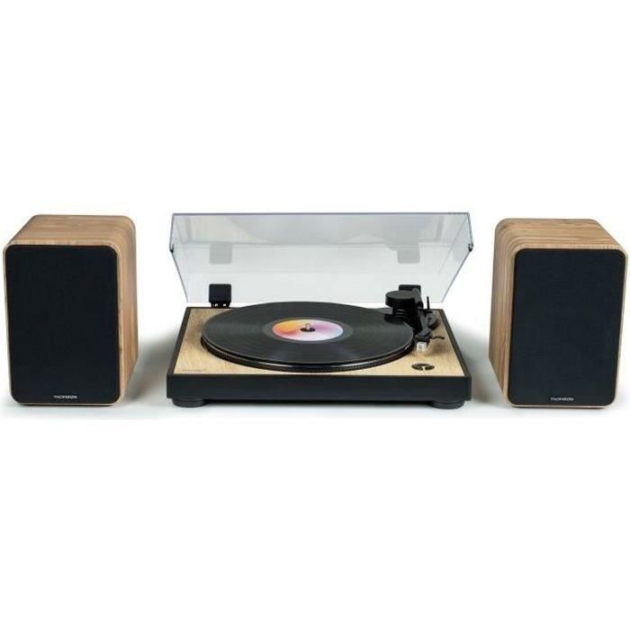 THOMSON WS602DUO - Ensemble de 2 enceintes avec caisson en bois - 100W ...