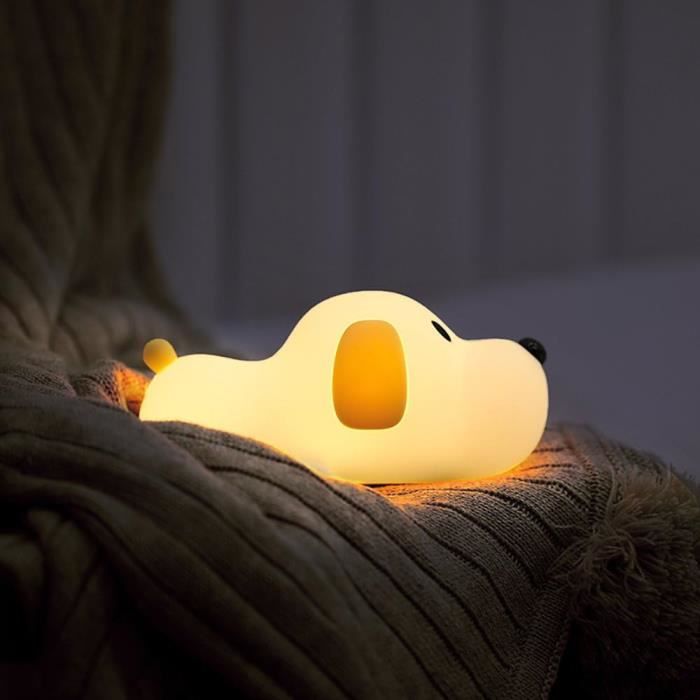 Led Chien Nuit Lumière, Chiot Doux Silicone Bébé Pépinière Lampe ...
