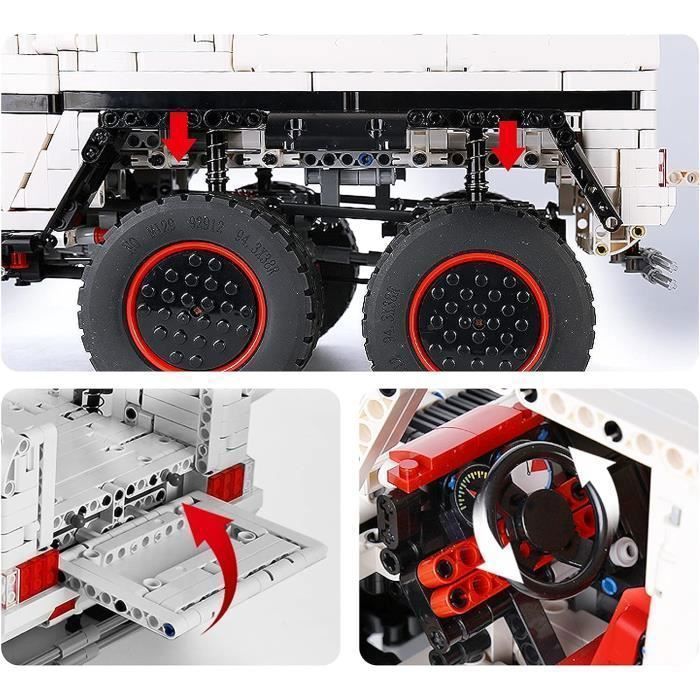 MOULD KING 13061 technique g700 6x6 SUV camion hors route télécommande ...