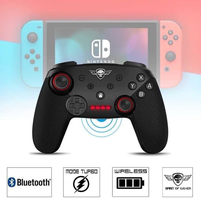 Manette Switch PGS Bluetooth Gamepad Pro Gaming Noir – Sans Fil ...