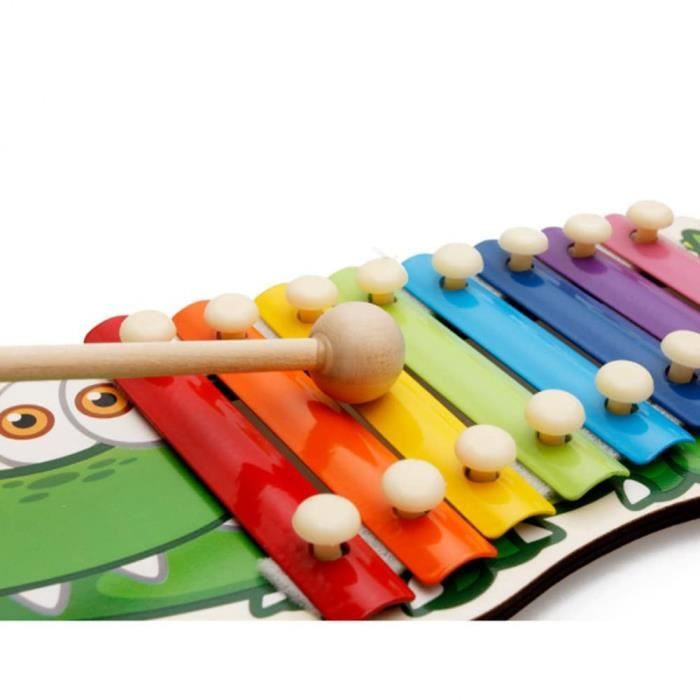 Xylophone pour les enfants, en bois frappé à la main animal musical ...
