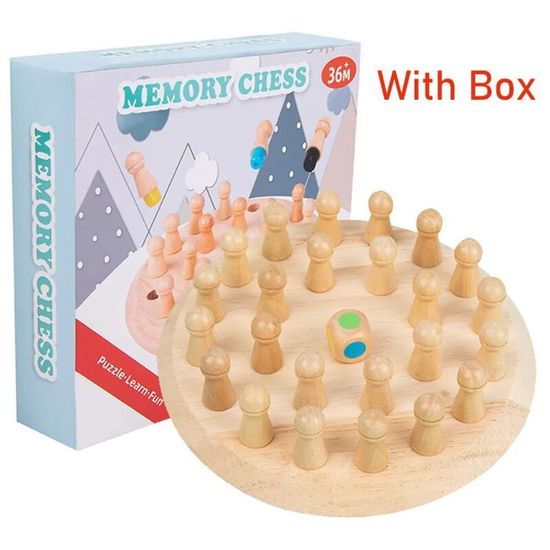 Jeu de société en bois Montessori pour enfants,jouet de réflexion pour ...