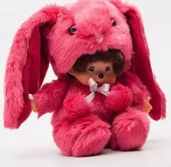 Trendy Bunny - Lapin Kawaii Monchhichi Oreiller en Peluche bébé d ...