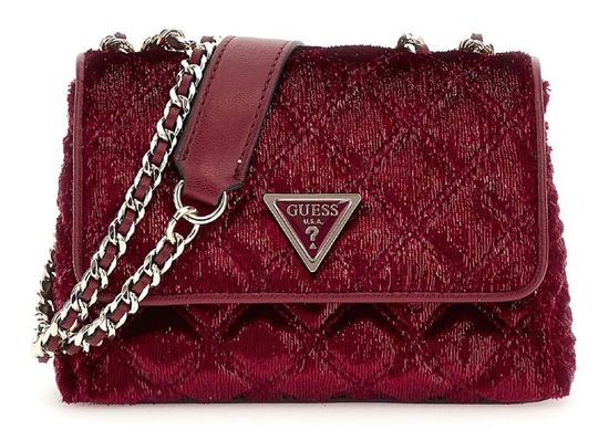 Sac à épaule bandoulière - GUESS - Giully Mini - Rouge foncé - 2 ...