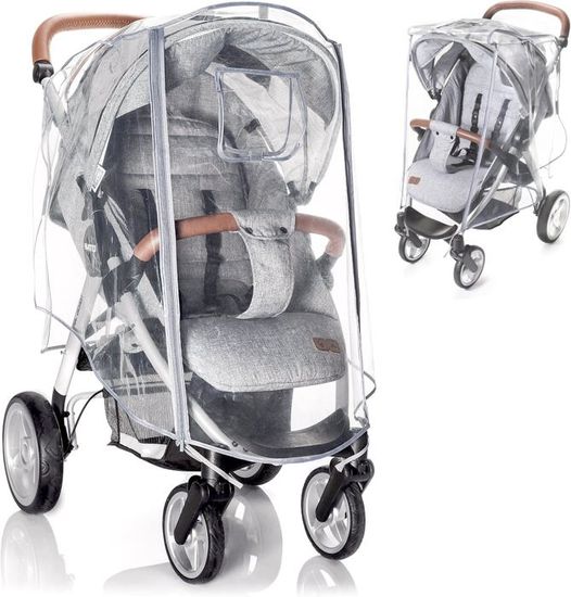 Habillage Pluie Universelle pour Poussette - Protection avec Fenêtre de ...