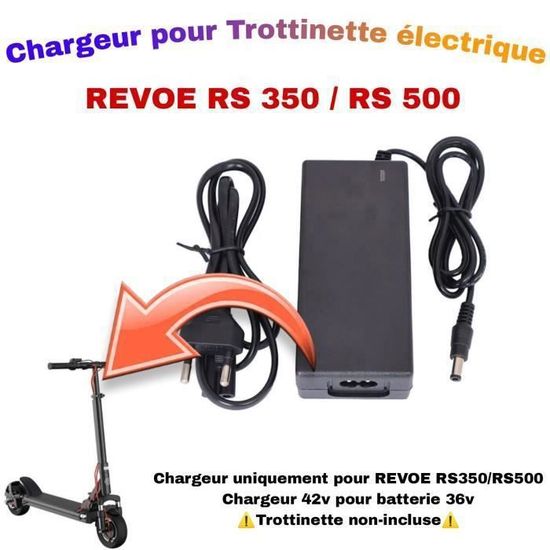 Chargeur 42v pour trottinette électrique Revoe RS350 RS500 - Cdiscount ...