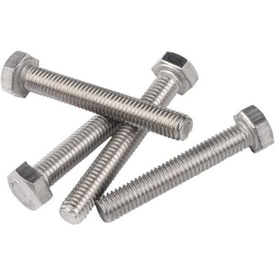 M12 Acier inox Boulons Kit - Vis tête Hex Filetage 100-120-130-140-450mm Assortiment, M12×150 (2 ...