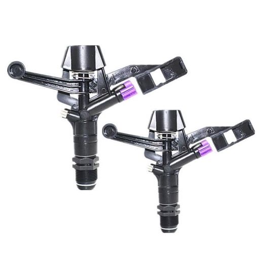 Arrosage,Arroseur à Impact Double buse rotative, pour l'irrigation du ...