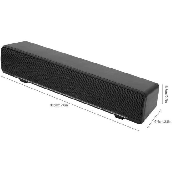 Barre de son USB - GENERIC - Haut-parleur stéréo - Bass Surround Sound ...