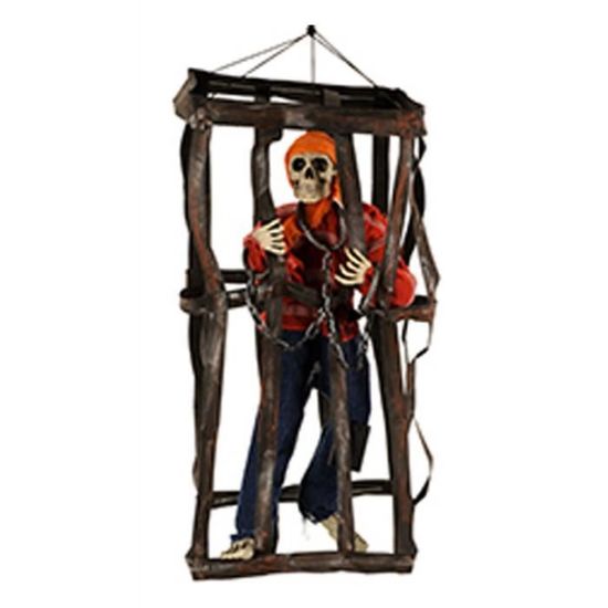 Squelette prisonnier avec yeux lumineux (75 cm) horreur - Cdiscount Maison