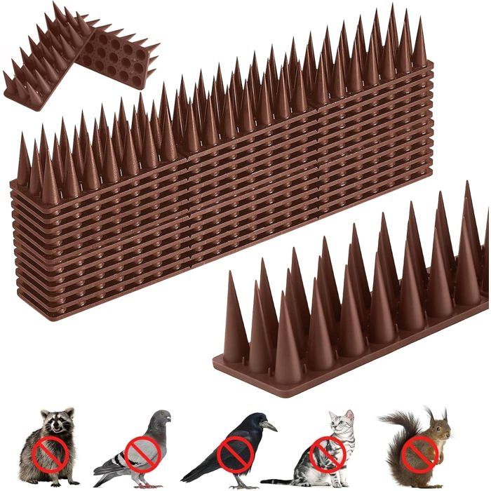 12 Pcs 45cm Pic Anti Pigeon Anti Pigeons pour Balcon Pique Anti Pigeon ...
