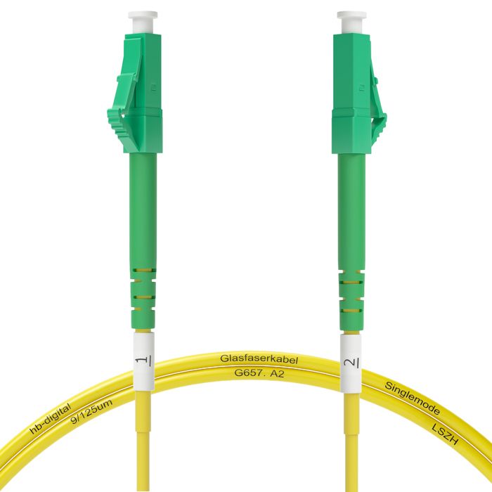Hb-digital Câble fibre optique monomode 20m OS2 LC/APC – LC/APC Simplex ...