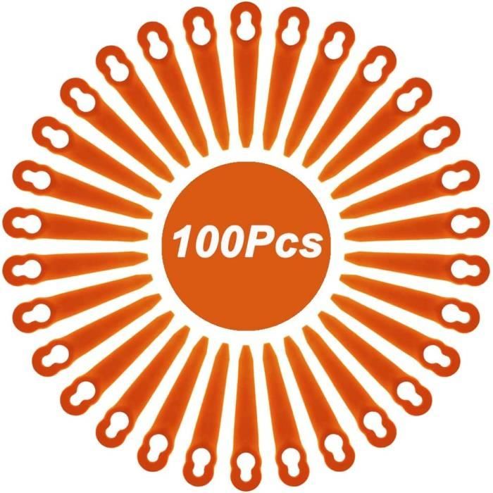 Lot de 100 lames de rechange en plastiqu,Compatible pour Stihl Polycut ...