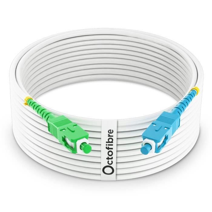 Câbles À Fibres Optiques - Octofibre Câble Fibre Optique Freebox 15m ...