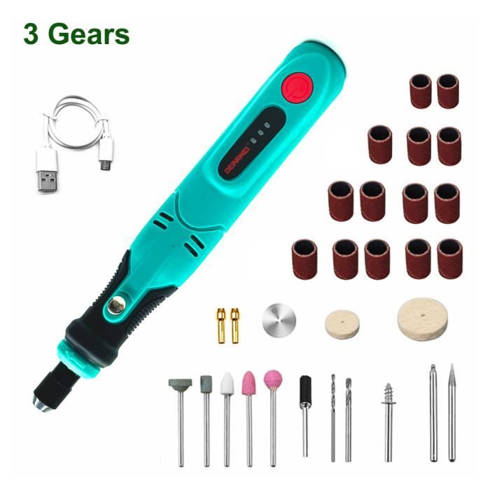 Mini perceuse meuleuse stylo de gravure 5 réglables, multi-géorgien ...