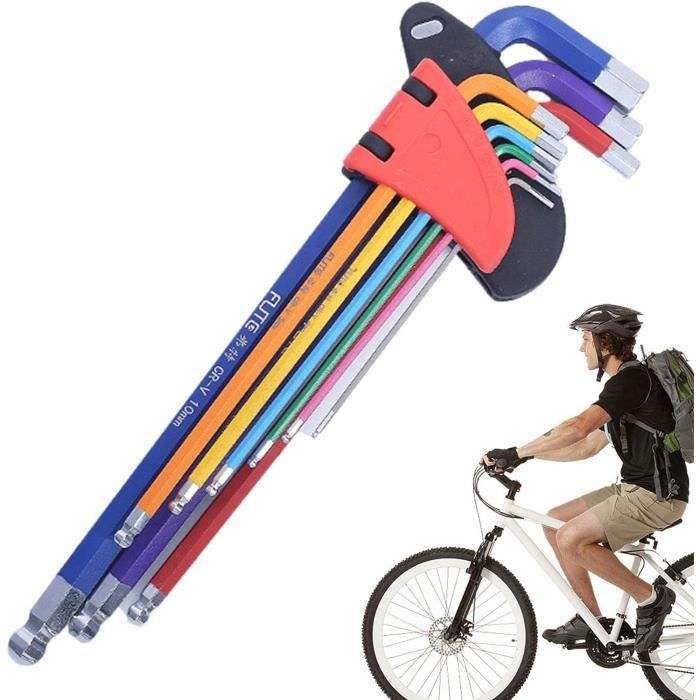 Jeu De Clés Hexagonales,Clé Allen Métrique Arc-En-Ciel Pour Vélo 9 ...