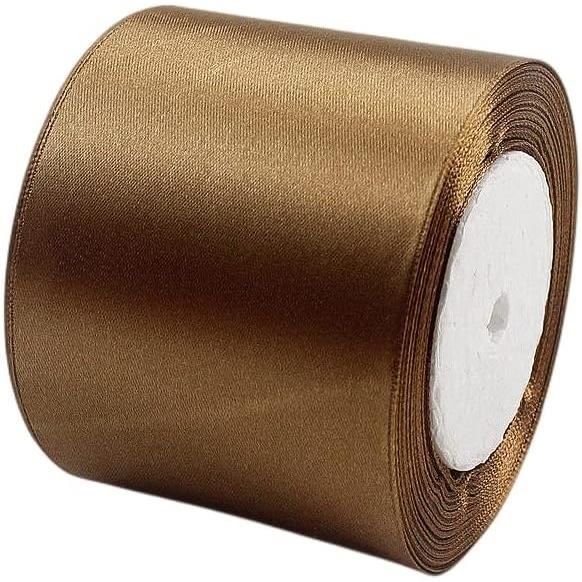Ruban Satin Couleur Chocolat 75Mm X 22M,Ruban Cadeau,Ruban Couture ...