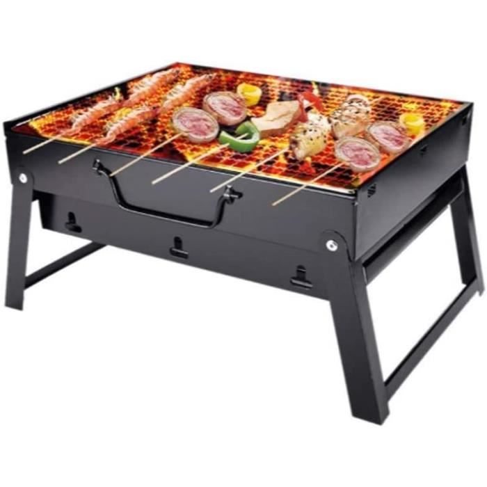 Barbecue autoportant portable pliable au charbon de bois Mini barbecue ...