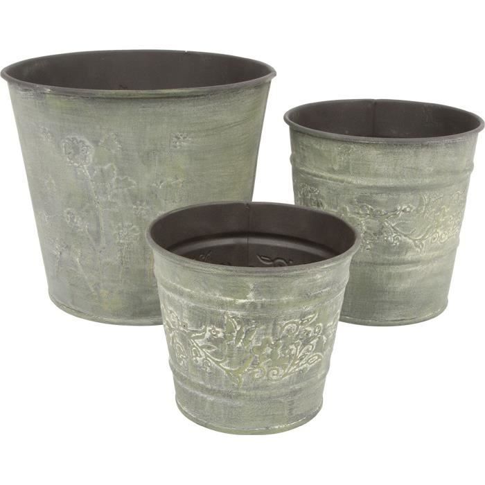 Pot en métal «Fleur» - Cdiscount Jardin