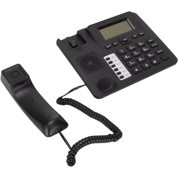 Téléphone Filaire De Bureau,Téléphone Fixe Professionnel,Avec Écran Lcd ...