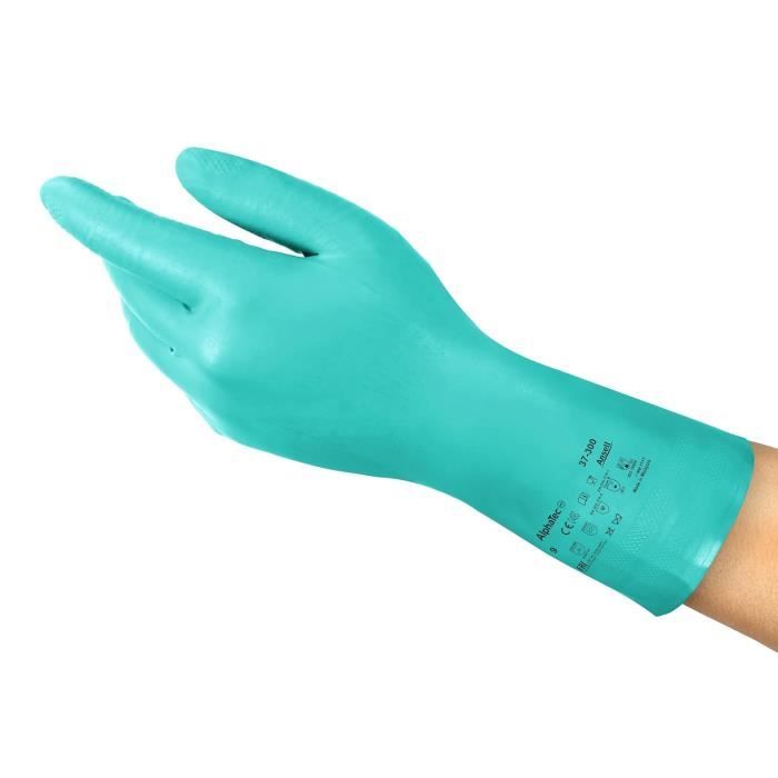 Alphatec 37-300 Gants De Travail En Nitrile, Longs Et Réutilisables ...