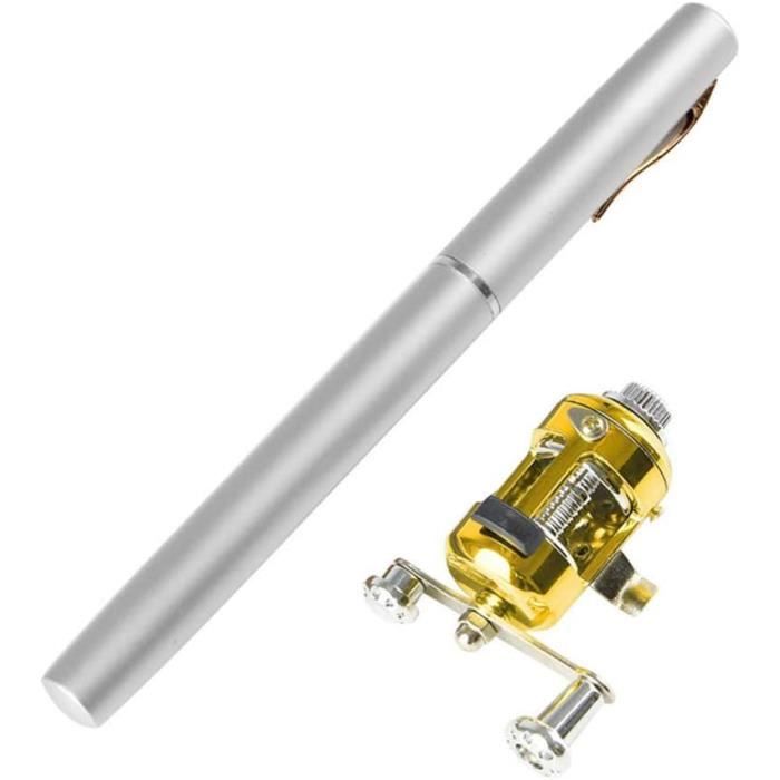 Mini Télescopique Portable Poche Poisson Stylo En Alliage D'Aluminium ...