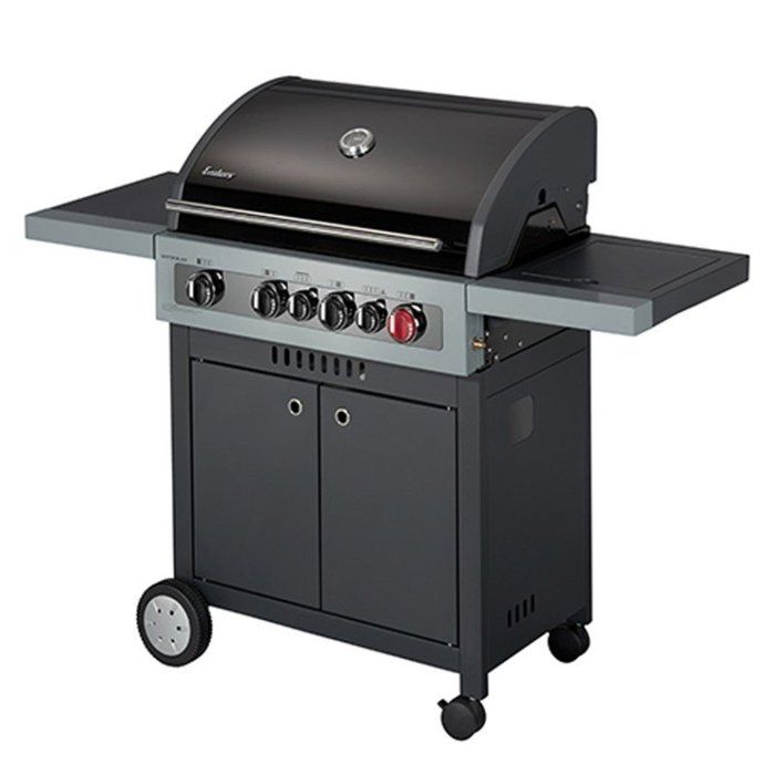Barbecue Gaz Boston Black 4 K Turbo - ENDERS - Avec SWITCH GRID- 1 ...