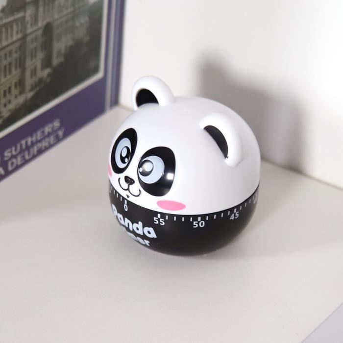Minuteur mécanique de cuisine - FAFEICY - Forme de panda - ABS - 1-55 ...