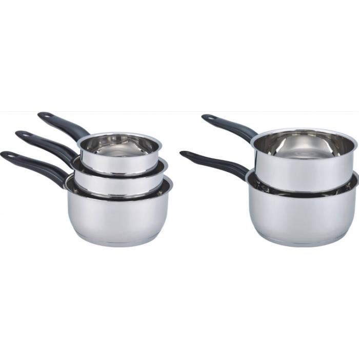 SERIE 5 CASSEROLES INOX INDUCTION KAISER - Cdiscount Maison