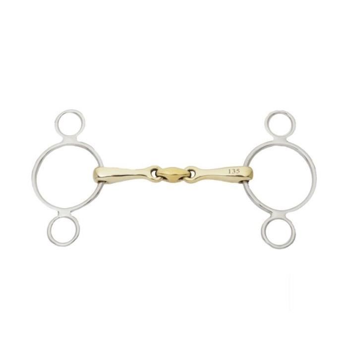 Mors 3 anneaux pour cheval double brisure Kavalkade KavalBit - 16 mm ...