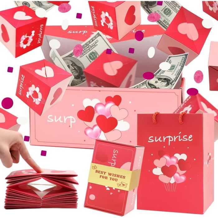 Boîte Cadeau Surprise - Non spécifié - Modèle Explosion - Couleur Rose ...