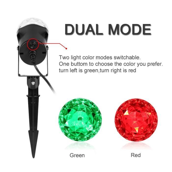 Projecteur étanche Led, Projecteur avec éclairages de flamme (rouge ...