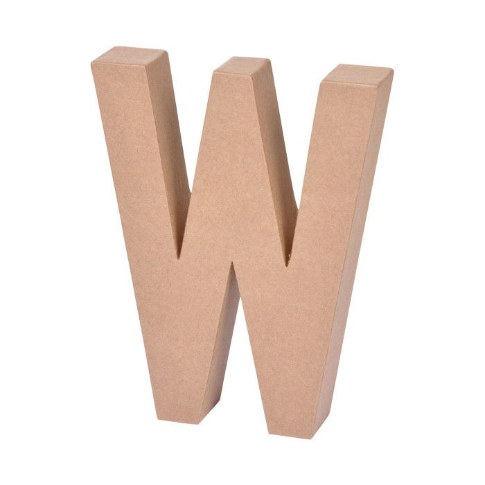 Décoration Murale - PARIS PRIX - Lettre W - 18cm - Couleur Naturel ...