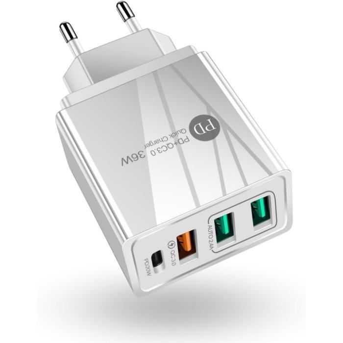 Multiprise Avec 3 Prise Usb Multiple Et 1 Multiprise Usb C | Multiprise ...