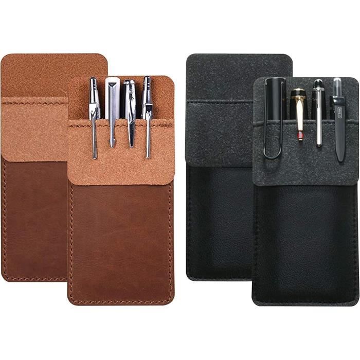 Lot de 4 protecteurs de Poche, Organisateur de Porte-stylos en Cuir ...