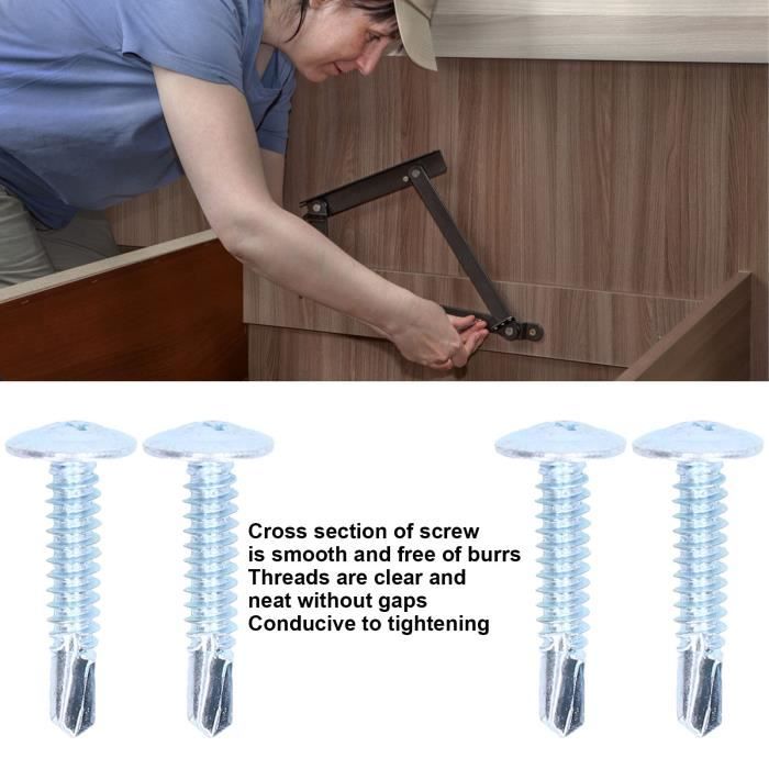 JIA Vis autoperceuses - 250 pcs vis auto-perceuse en acier au carbone ...